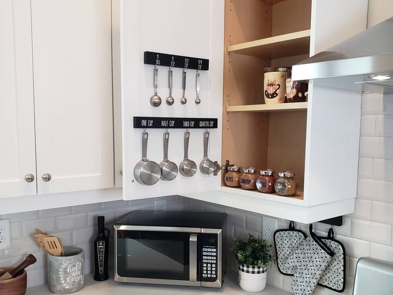Measuring Cup and Spoon Holder, Organizer, Cup Hanger, Organizer ...