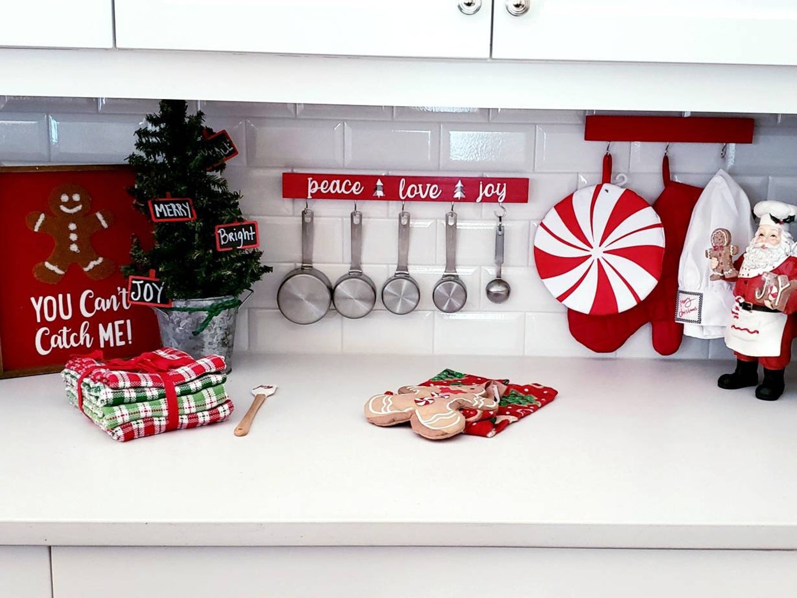 Measuring Cup and Spoon Holder Organizer / Chritmas Kitchen - Etsy