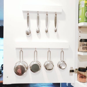 Measuring Cup and Spoon Holder Set, Organizer, Kitchen Storage, Hanger ...