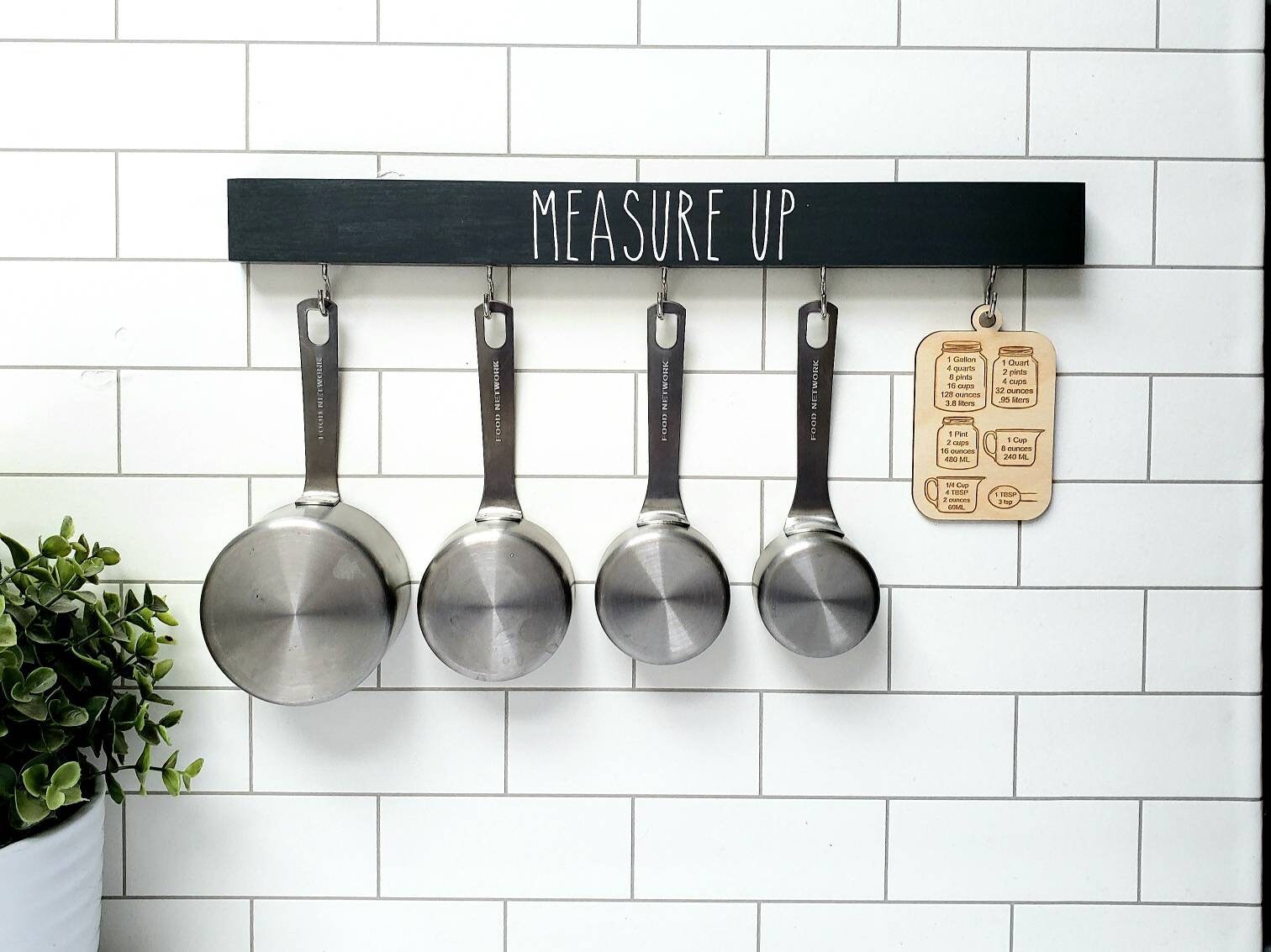 MEASURE UP! Measuring Cup Holder, Kitchen Organizer, Cup Hanger ...