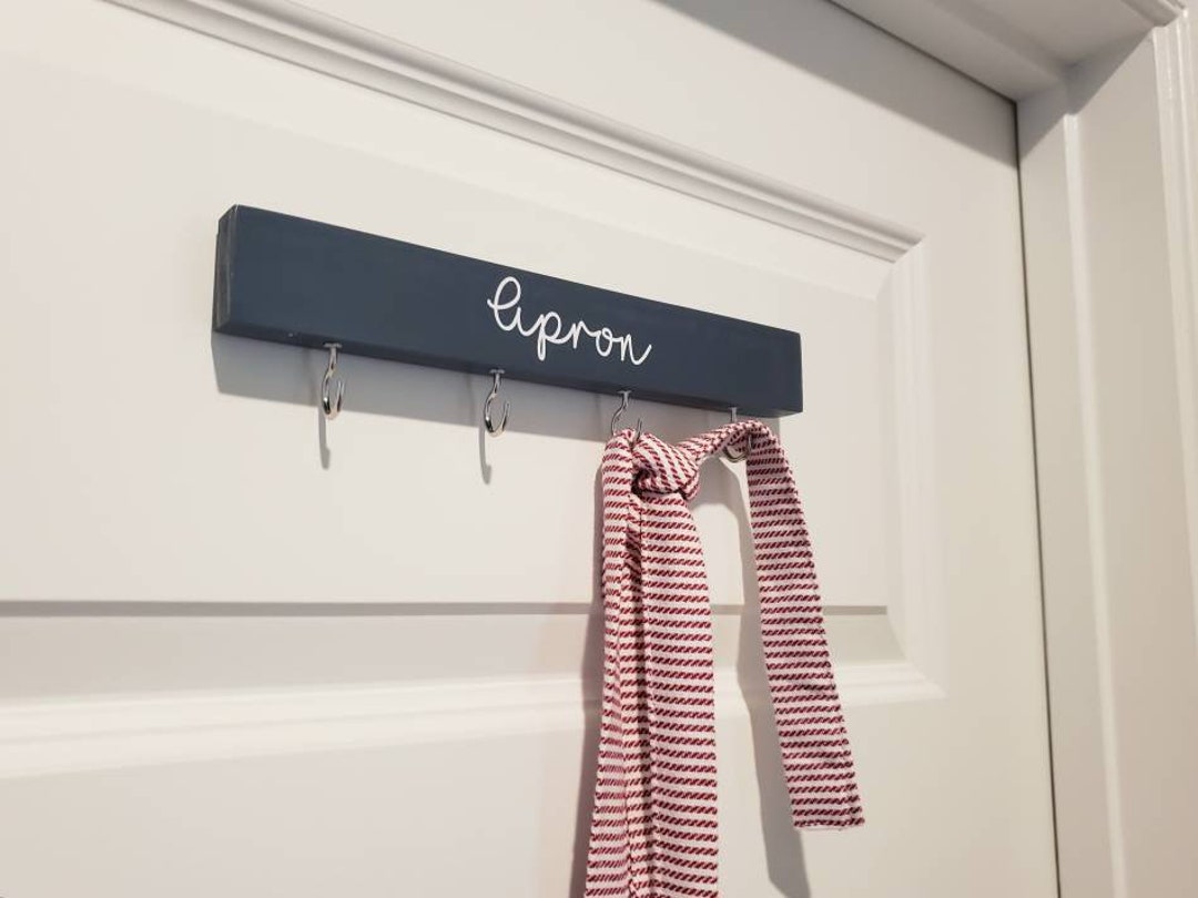 Apron Wall Hanger/ Apron Holder/ Wood Kitchen Decor/aprons/ Kitchen ...