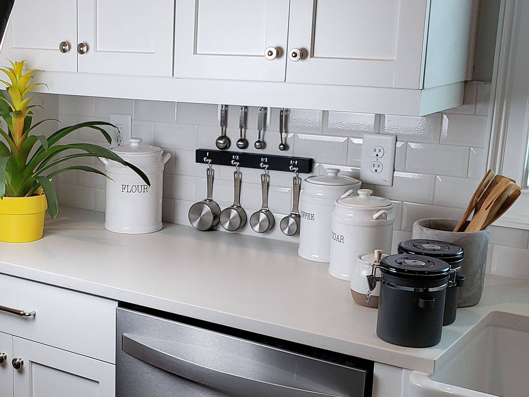 Measuring Cup & Spoon Holder Set Organizer Kitchen Storage - Etsy