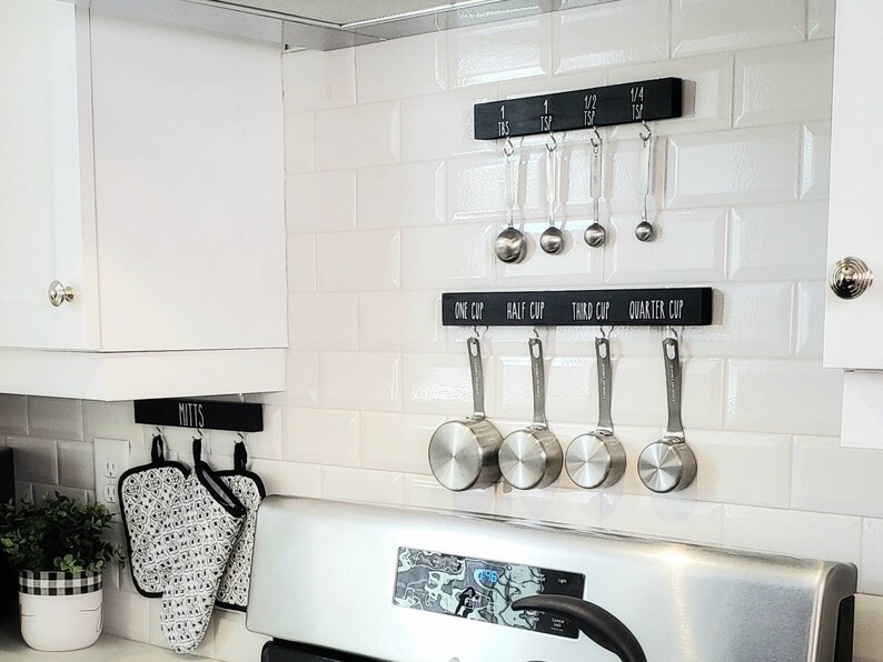 Measuring Cup and Spoon Holder, Organizer, Cup Hanger, Organizer ...