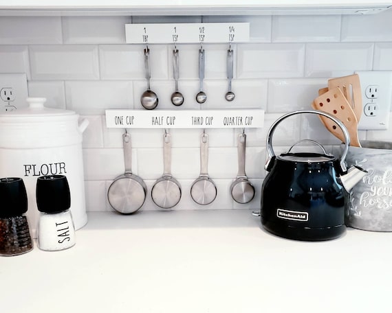 Measuring Cup & Spoon Holder Set Organizer Kitchen Storage - Etsy