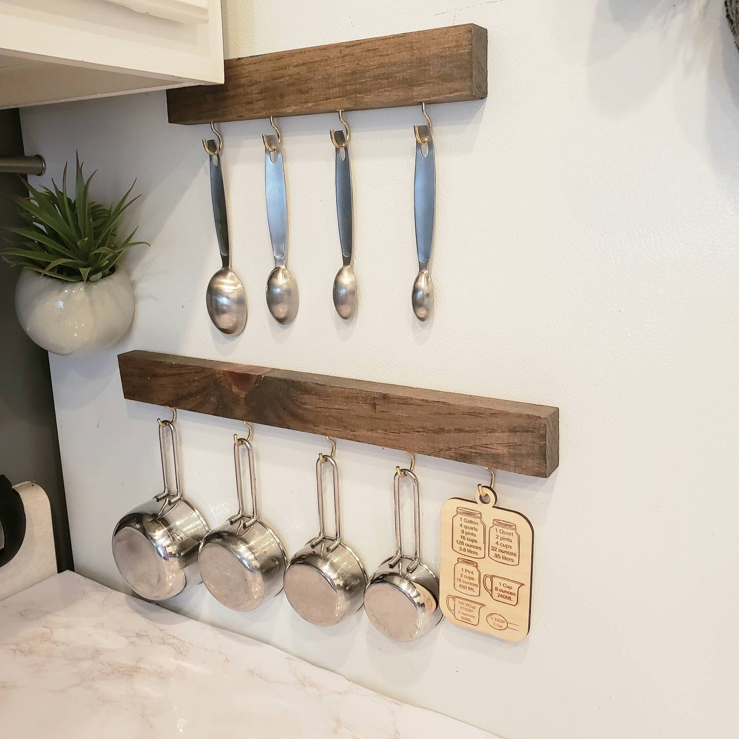 Kitchen Conversion Measuring Chart Wood Laser Chart | Etsy