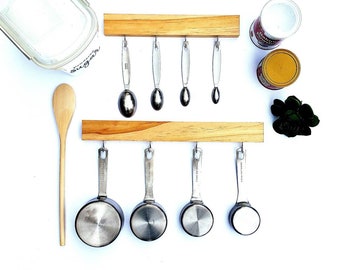 Measuring Cup and Spoon Holder Set Organizer Kitchen | Etsy