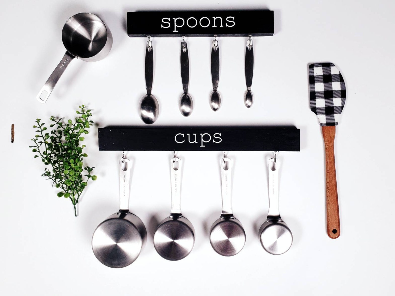 Measuring Cup and Spoon Organizer Set Utensil Holder Kitchen | Etsy