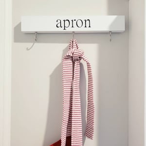 Apron Holder/apron Hanger/ Wood Decor/ Kitchen Decor/ Apron Storage ...