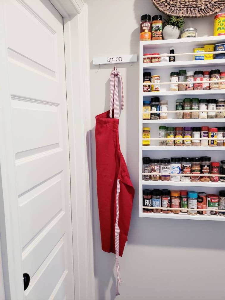 Apron Holder/apron Hanger/ Wood Decor/ Kitchen Decor/ Apron Storage ...