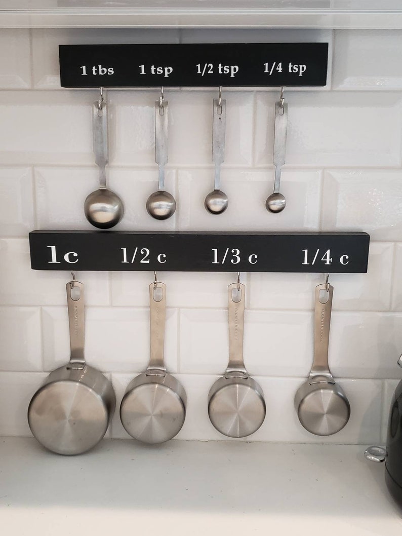Measuring Cup and Spoon Holder Organizer Kitchen Storage | Etsy