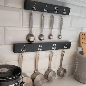 Measuring Cup and Spoon Holder Organizer Set, Kitchen Hanger, Kitchen ...
