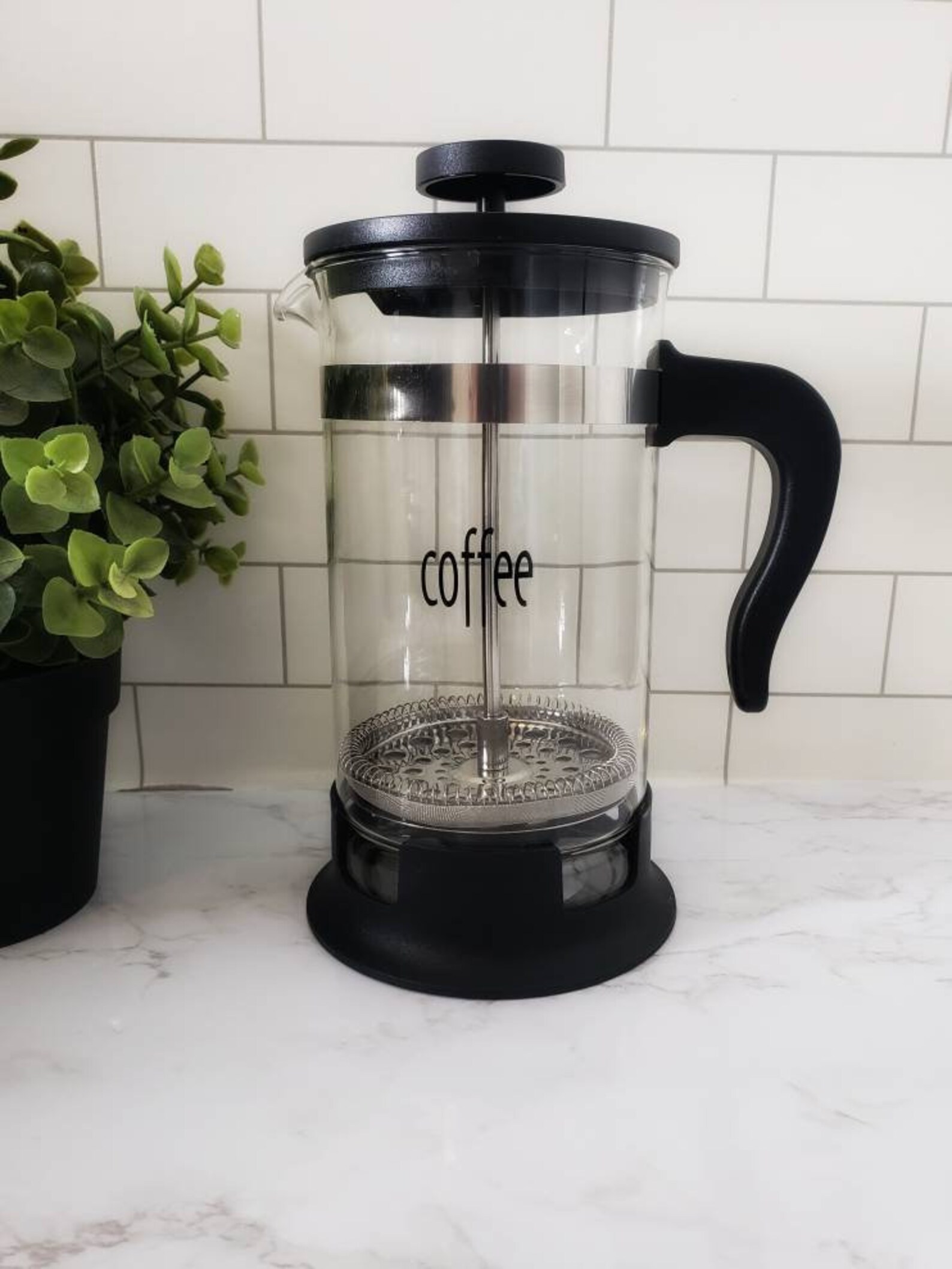 French Coffee Press/glass Coffee or Tea Press/ Coffee - Etsy