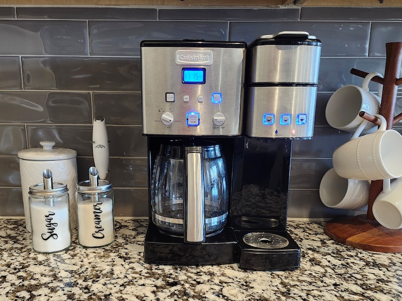 Sugar and Creamer Dispenser Set, Kitchen Storage, Coffee Bar, Organizer ...