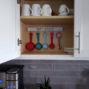 Kitchen Organizer, Measuring Cup and Spoon Hanger, Personalize, Kitchen ...