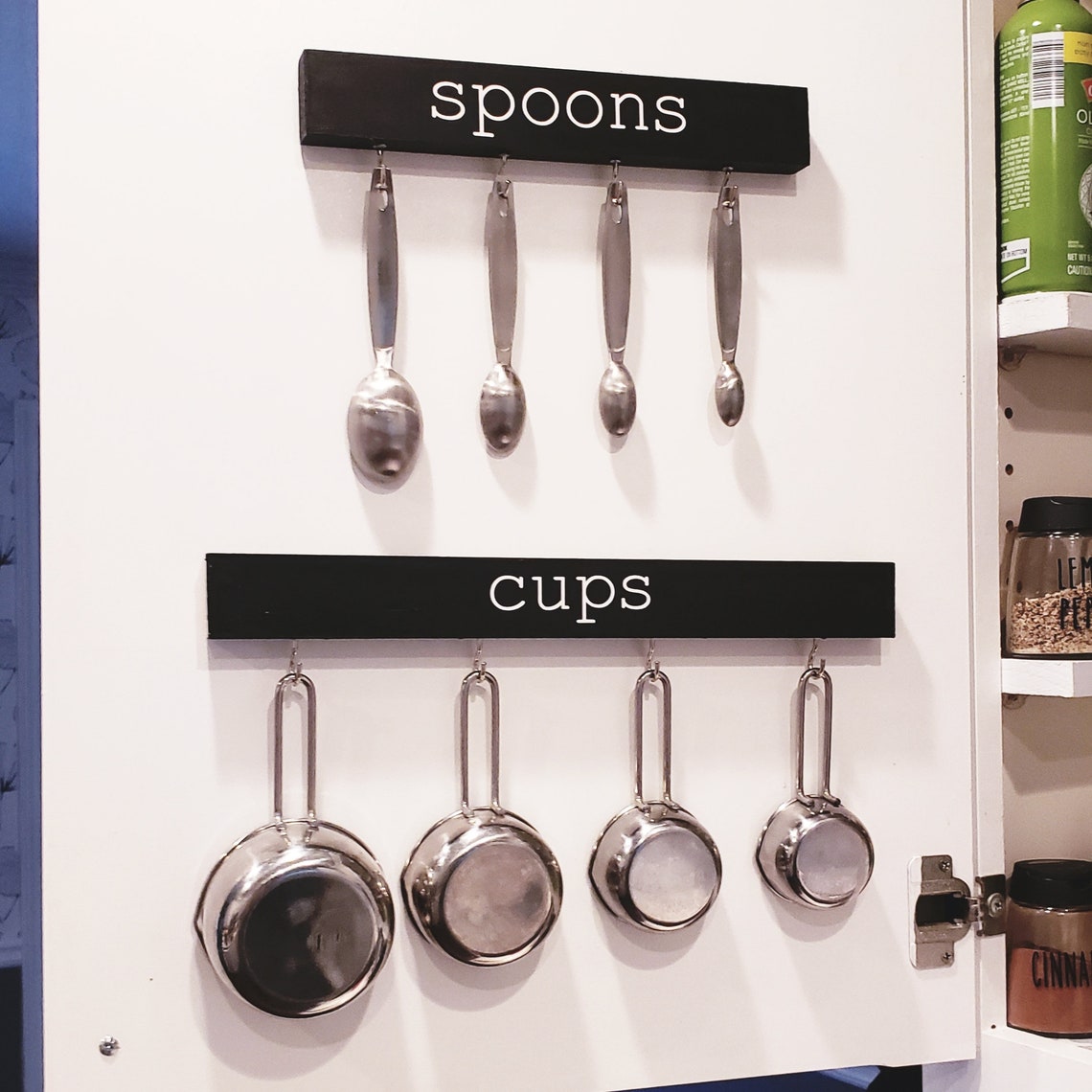 Measuring Cup and Spoon Organizer Set Utensil Holder Kitchen | Etsy