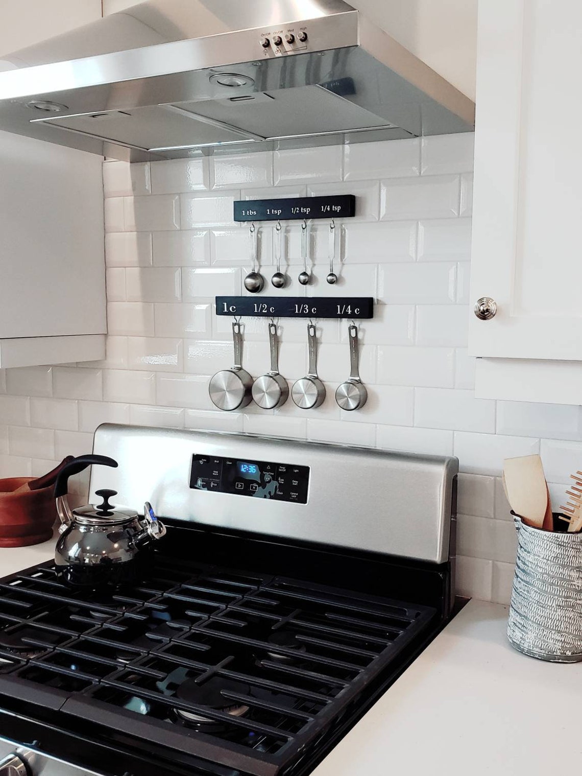 Measuring Cup & Spoon Holder Set Organizer Kitchen Storage - Etsy