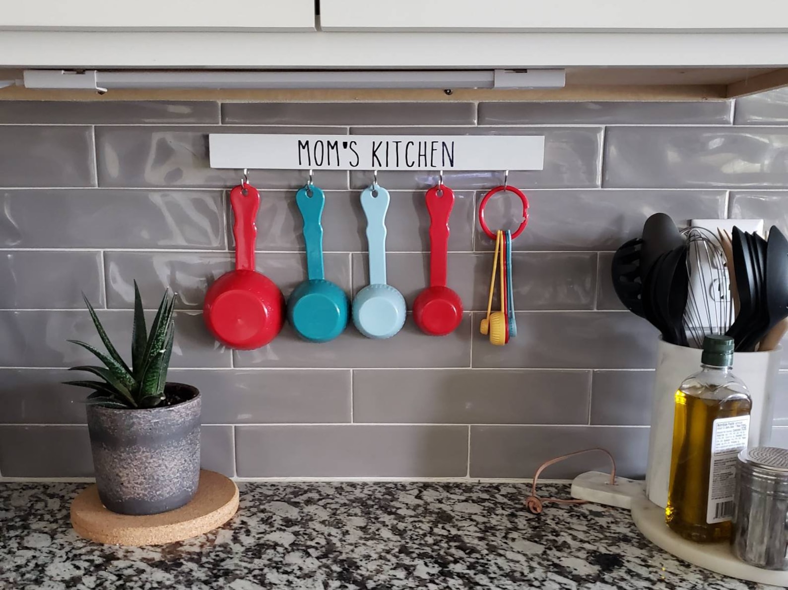 Kitchen Organizer, Measuring Cup and Spoon Hanger, Personalize, Kitchen ...