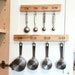 Kitchen Organizer, Measuring Cup and Spoon Holder, Wood Kitchen Storage ...