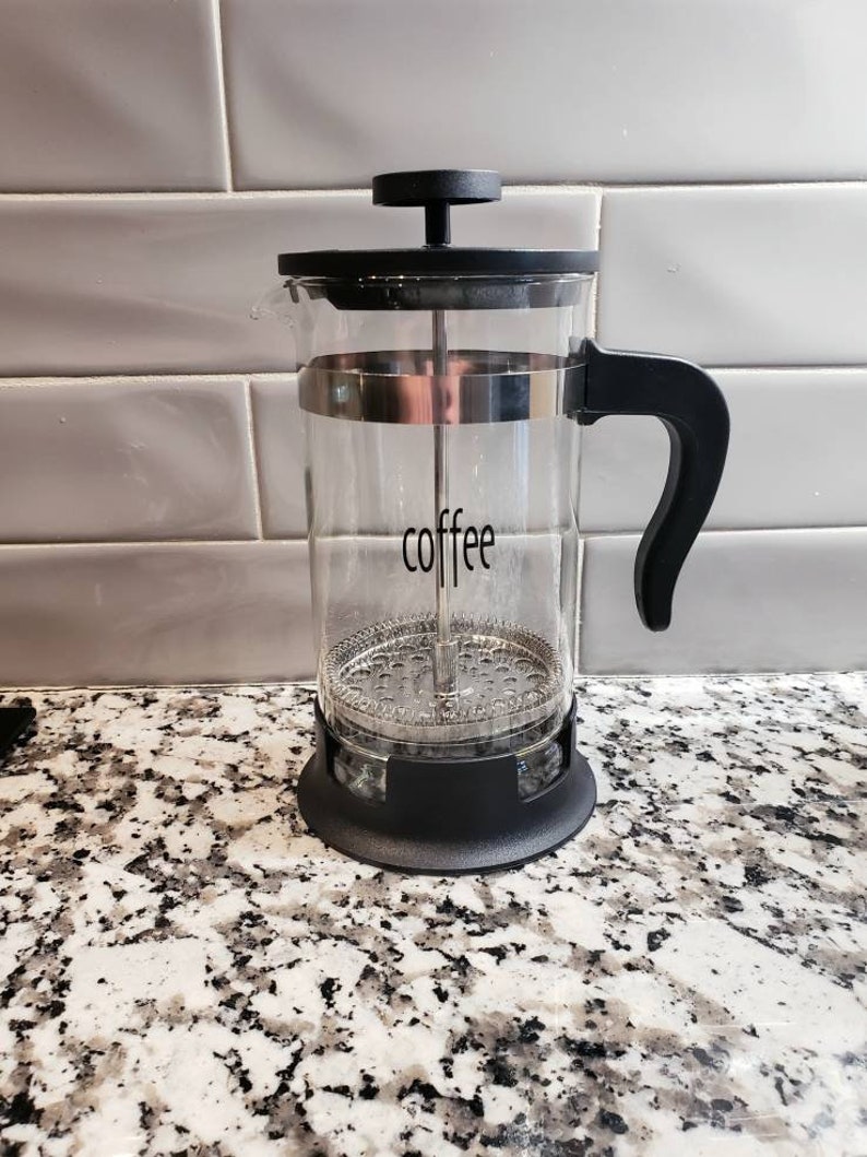 French Coffee Press/glass Coffee or Tea Press/ Coffee - Etsy