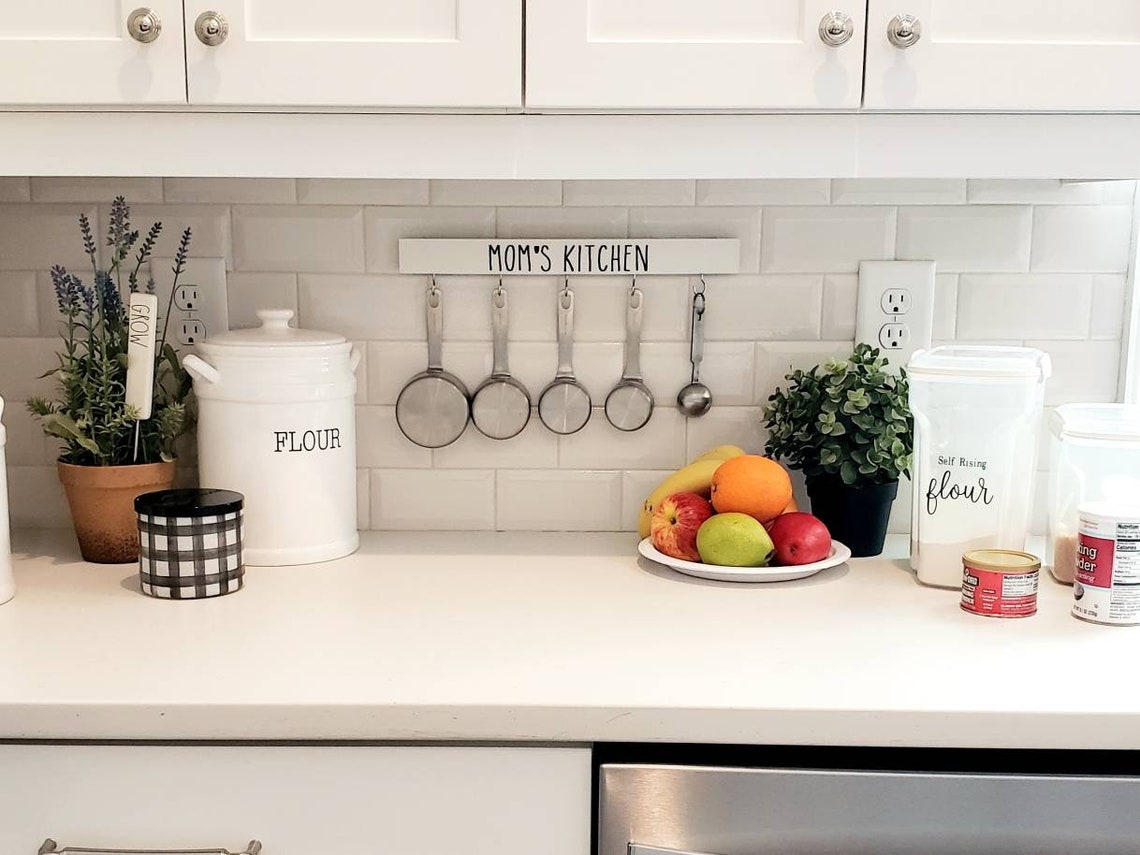 Personalized Measuring Cup & Spoon Holder Set Organizer - Etsy