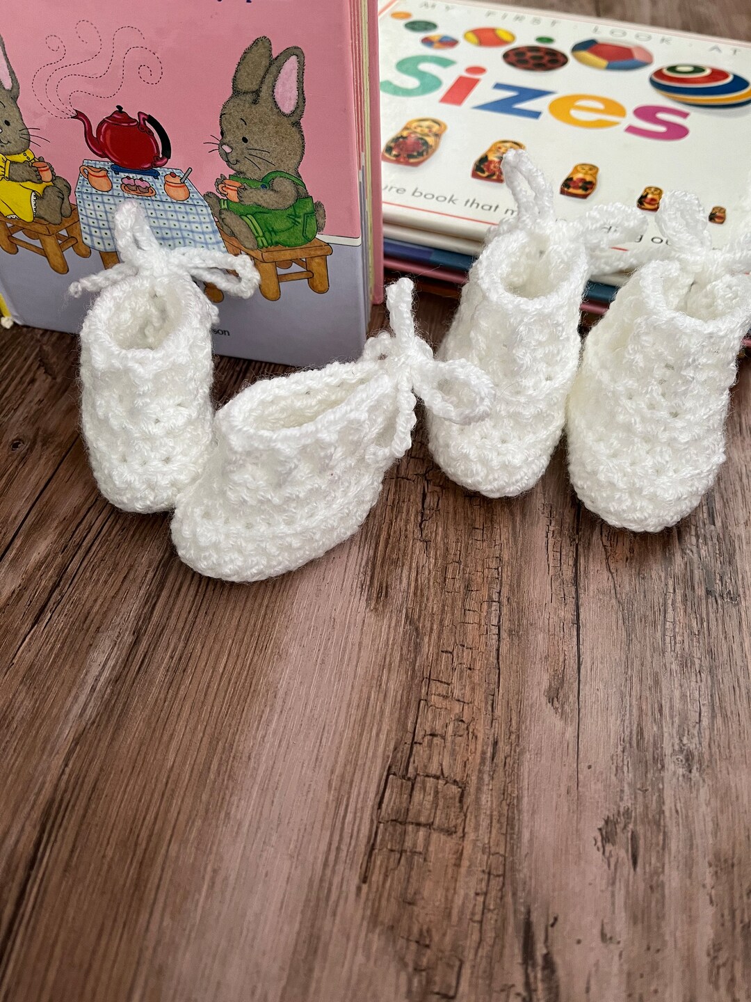 Crochet Pattern ~ Post Stitch Preemie Booties ~ Crochet Preemie Booties ...