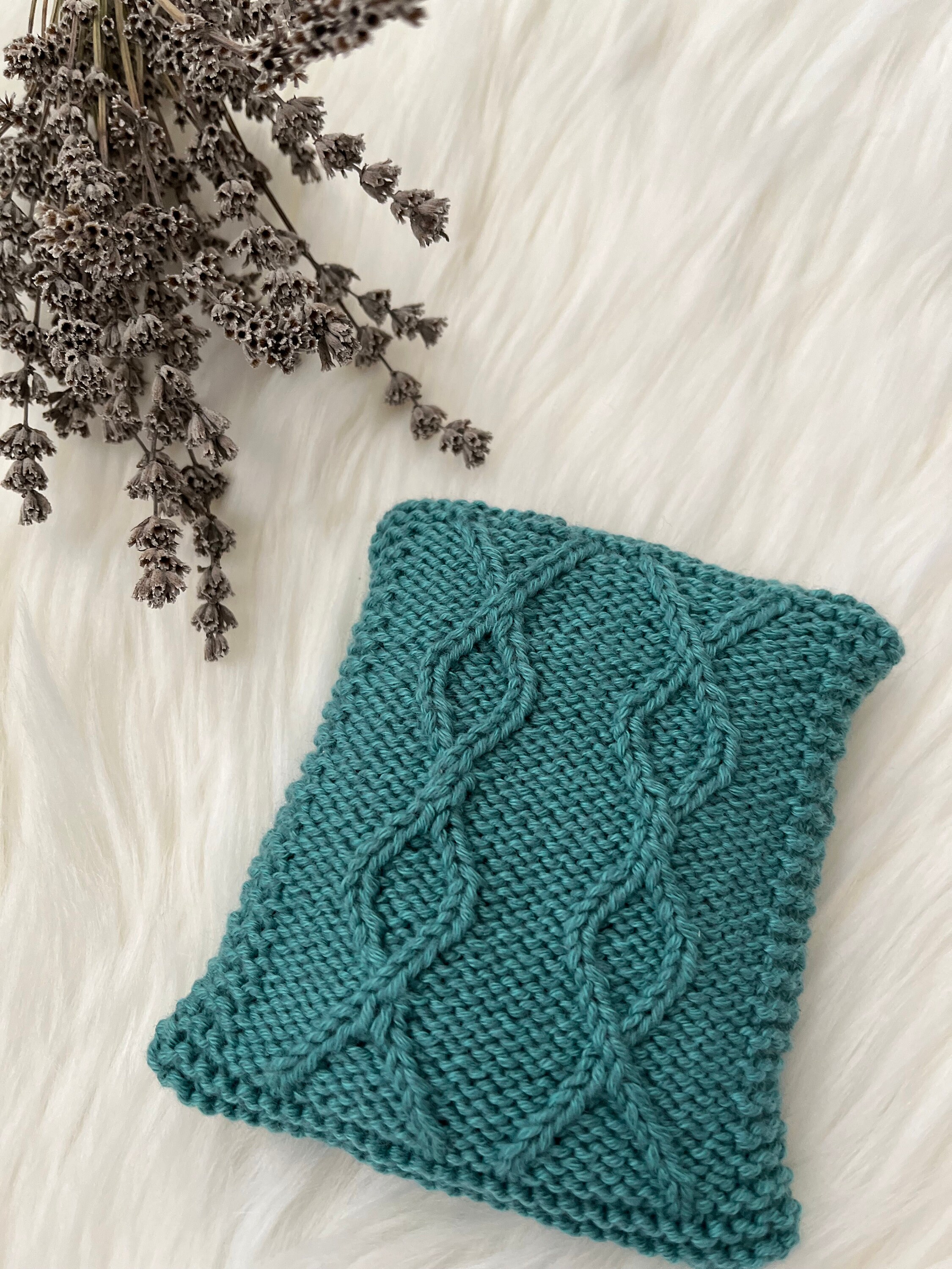 Knitting Pattern Scrappy Sachets Knit Lavender Potpourri Pine Sachet Quick Housewarming Gift ...