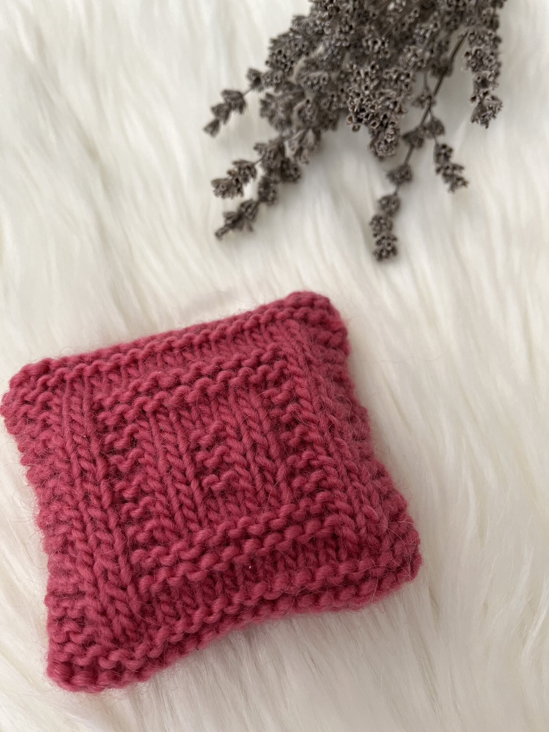 Knitting Pattern Scrappy Sachets Knit Lavender Potpourri Pine Sachet Quick Housewarming Gift ...