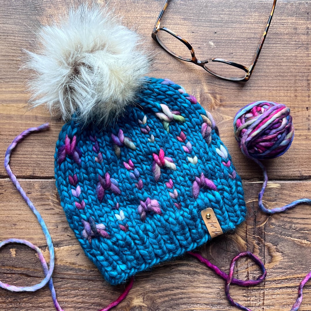 KNITTING PATTERN Adult Size Knit Beanie Encanto Madrigal Winter Hat ...
