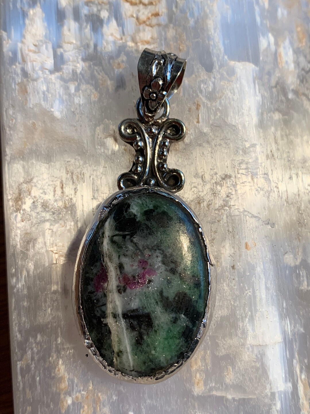 Ruby Fuschite With a Tree - Etsy