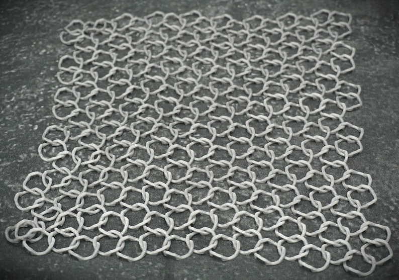 Chainmail Chainmail 3D Print DIY Segment 20 X 22 Cm Medieval Knight ...