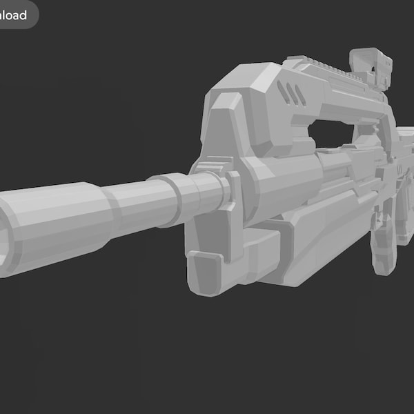 Halo 3d Print Files Battle Rifle - Etsy