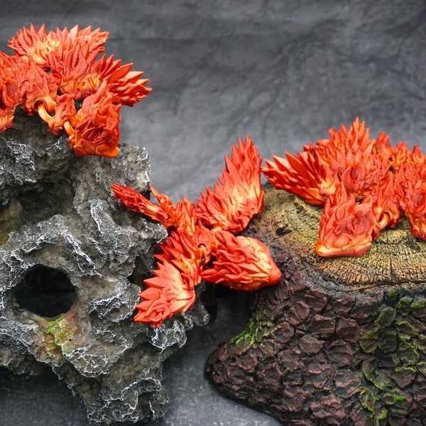 Fire Dragon Sprite 3d - Etsy