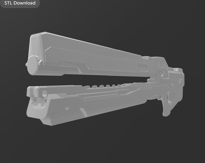 Weapon Set Railgun 3D Print Digital Download Instant Download STL File ...