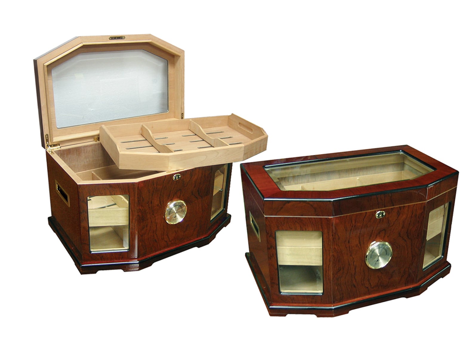 Cigar Humidor Mahogany Finish Vintage Style Cigar Humidor - Etsy