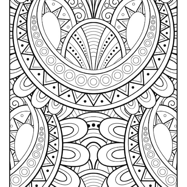 Mandala Coloring Pages - Etsy
