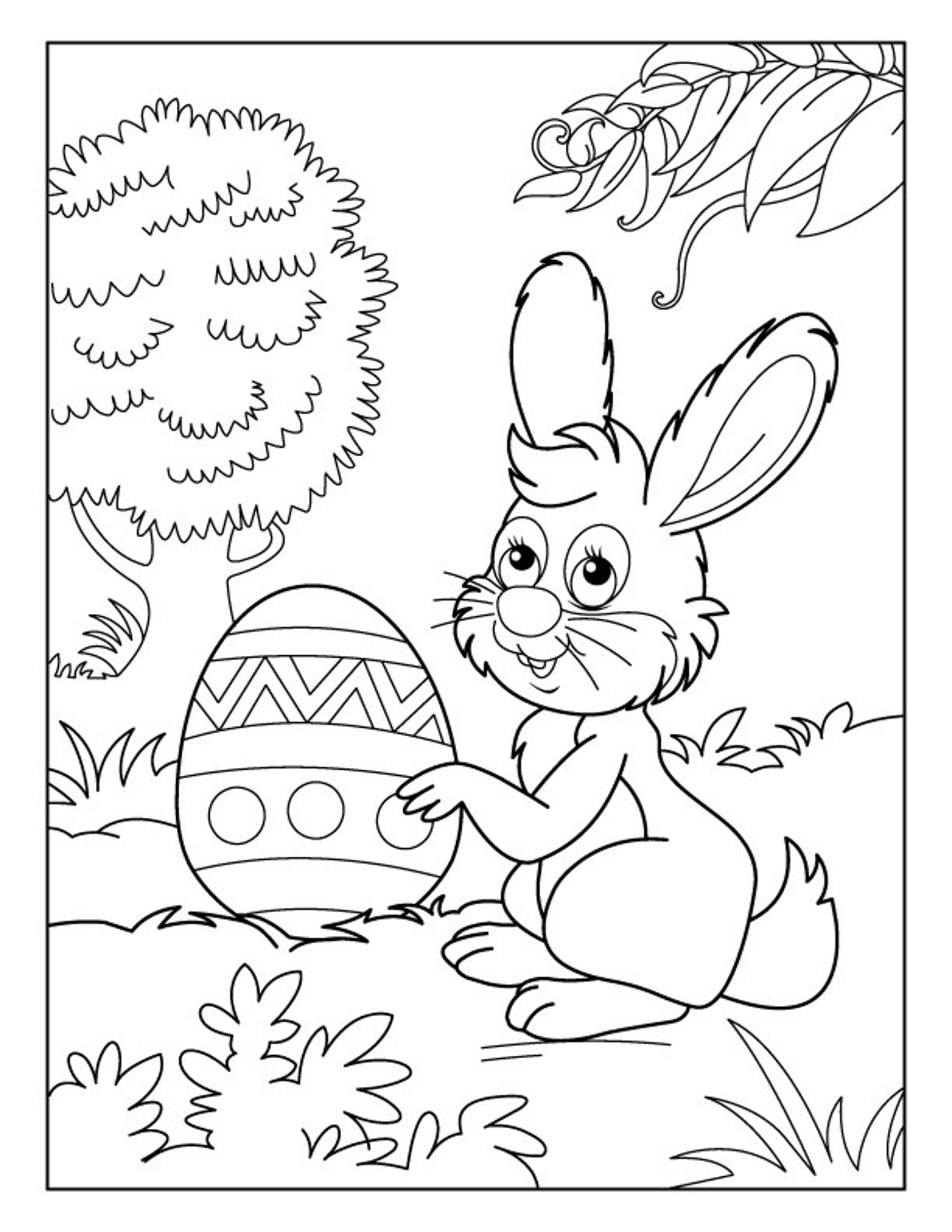 Easter Coloring Pages: 20 Fun Designs for Kids (PDF) - Etsy