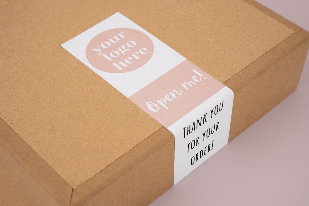 16 Small Personalised Box Seal Stickers Parcel Seals Business Stickers ...
