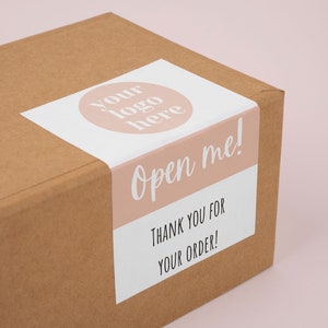 10 Large Personalised Box Seal Stickers | Parcel Seals | Business ...