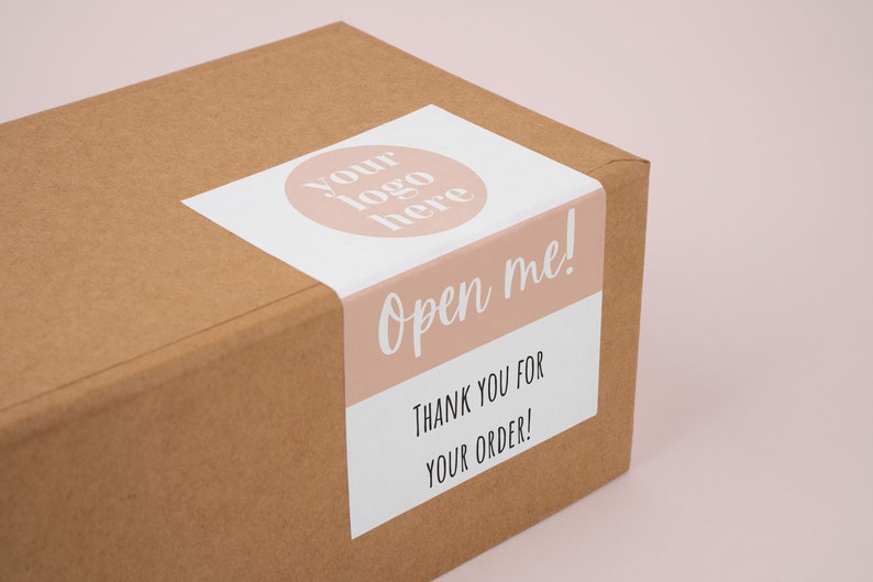 10 Large Personalised Box Seal Stickers | Parcel Seals | Business ...