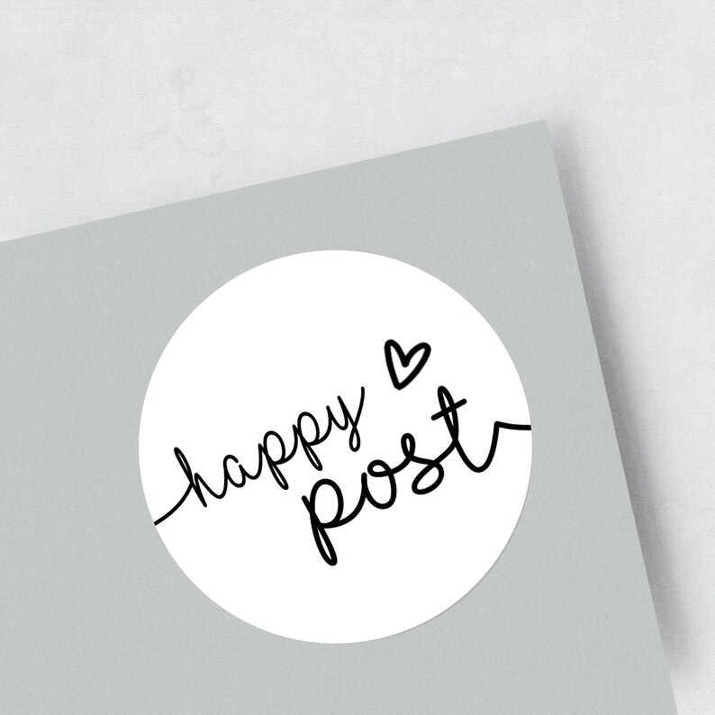 35 HAPPY POST Stickers Business Stickers Packaging - Etsy UK