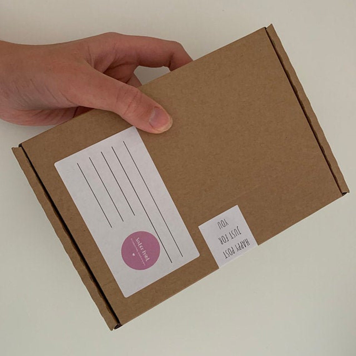 10 Personalised Address Labels Packaging Stickers - Etsy UK