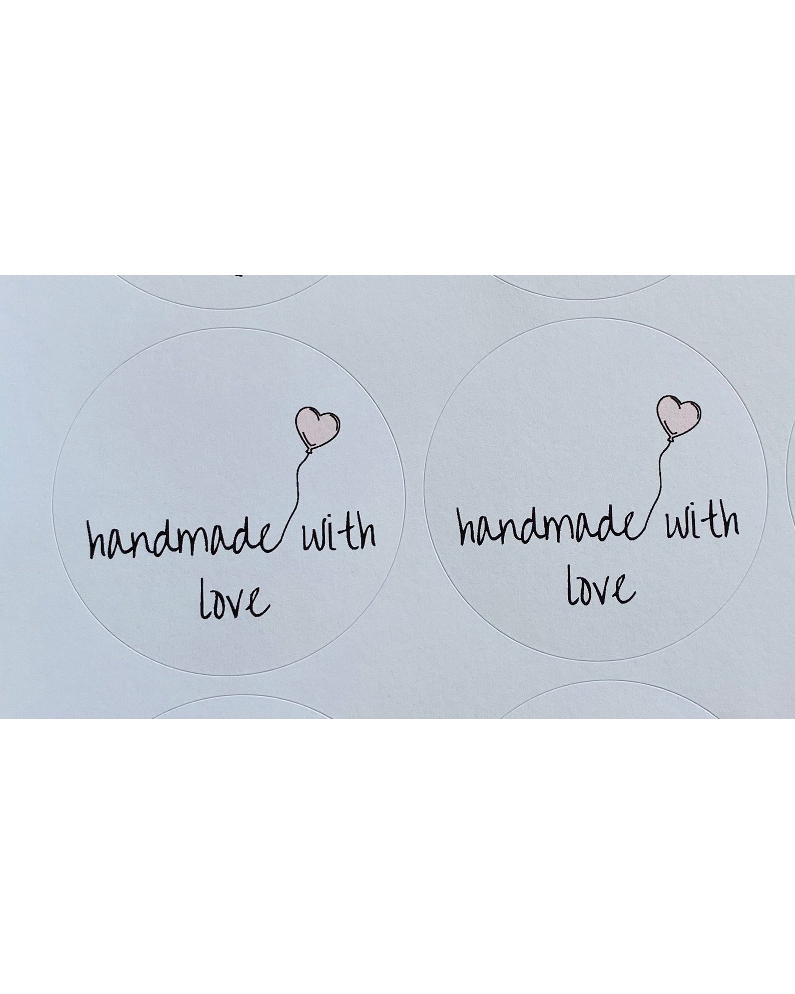 35 Handmade With Love Stickers Business Packaging Stickers | Etsy UK