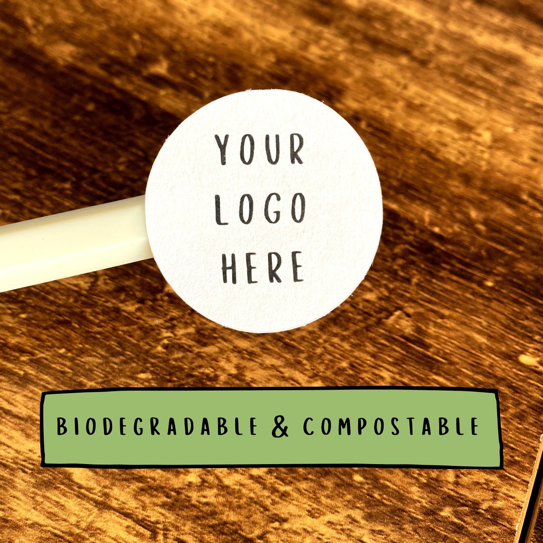 Eco Friendly - Custom Logo Stickers | Round Stickers | Biodegradable ...