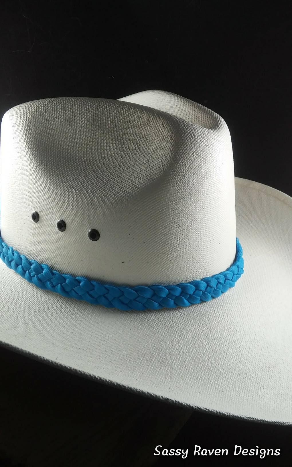 Soft Woven Braided Turquoise Buckskin Deer Skin Leather Hatband - Etsy