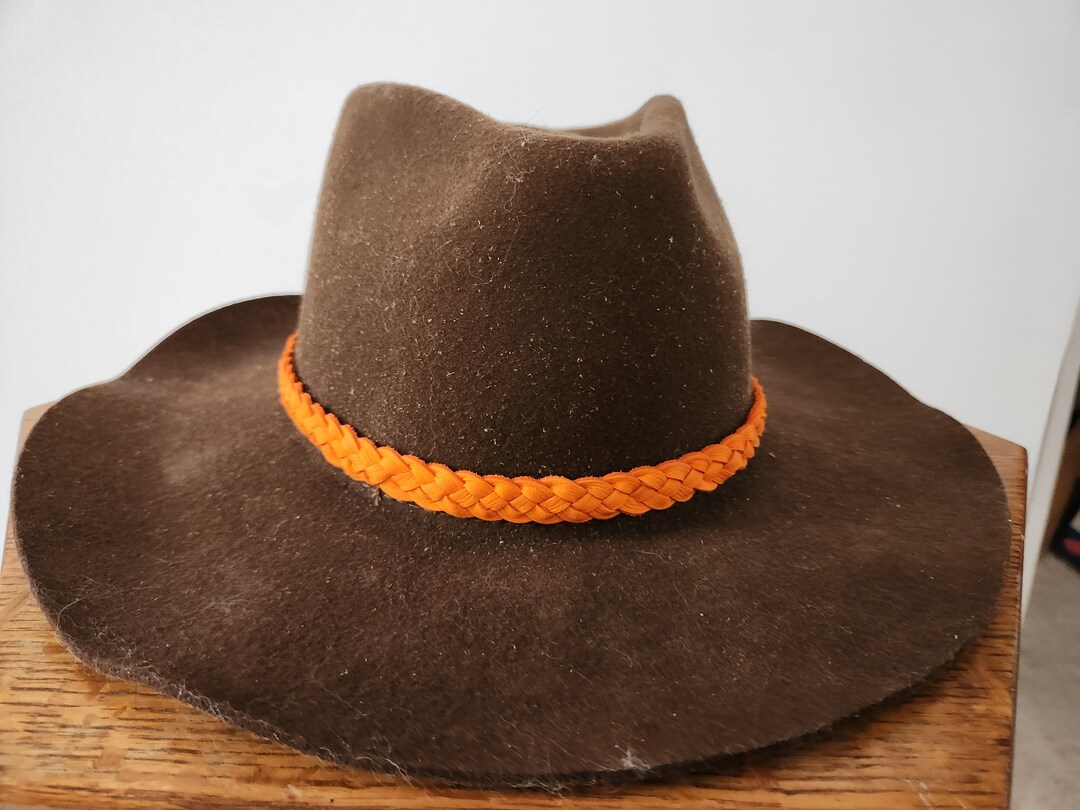 Soft Braided Orange Buckskin Deer Skin Hatband - Etsy