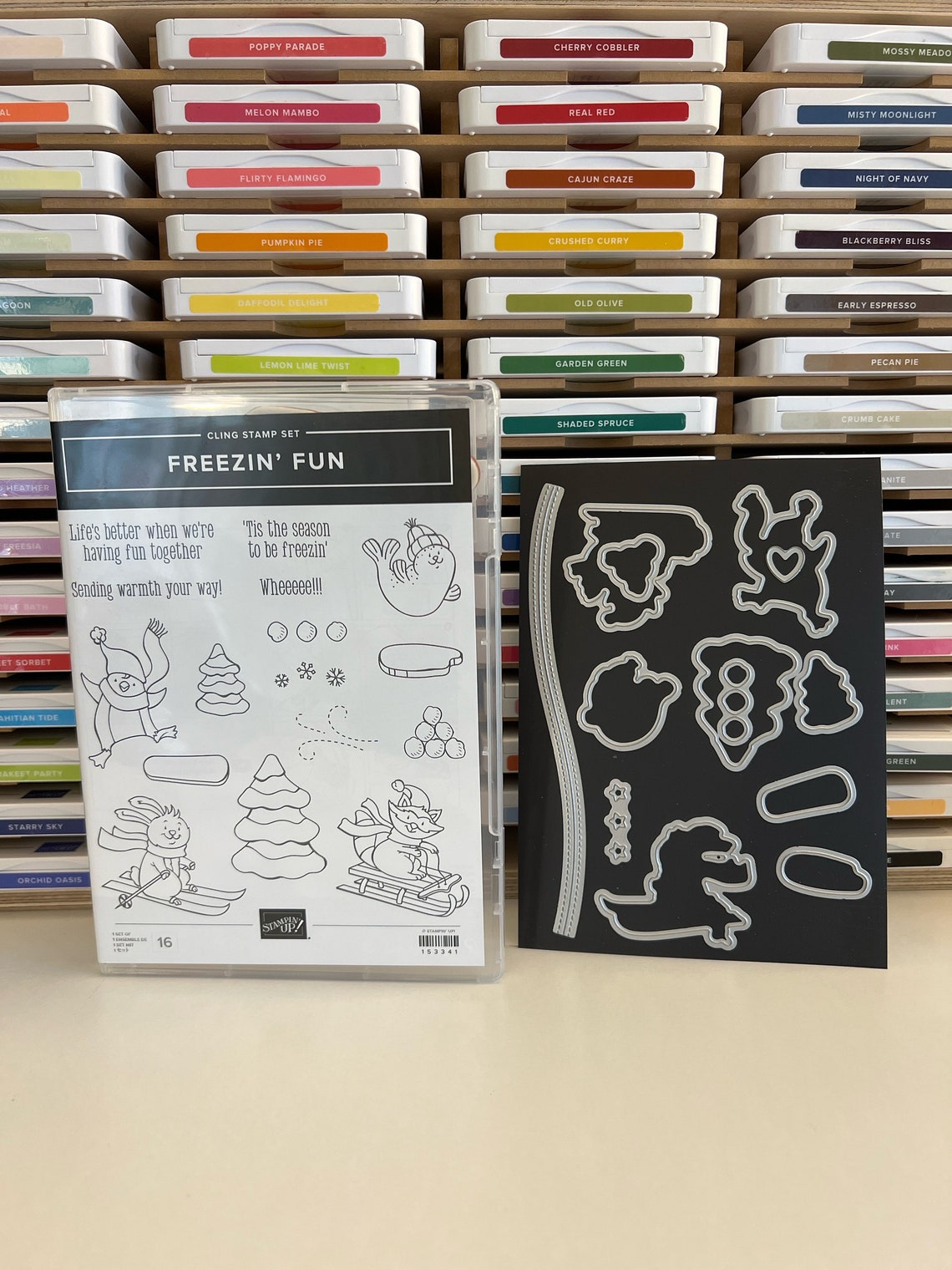 RARE Freezin Fun Stampin up Bundle | Cling Stamp Set | Christmas Stamp ...