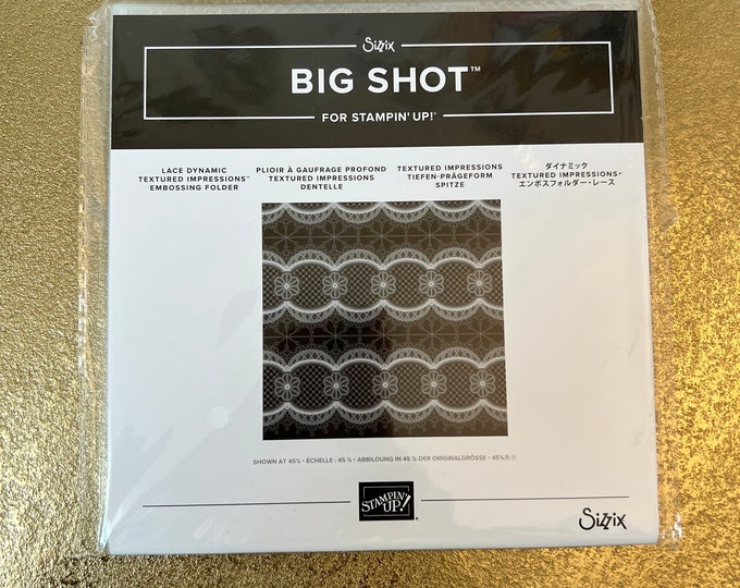 RETIRED Lace 3D Embossing Folder| Stampin up Embossing Folder | Dry Embossing | Dynamic Textured ...