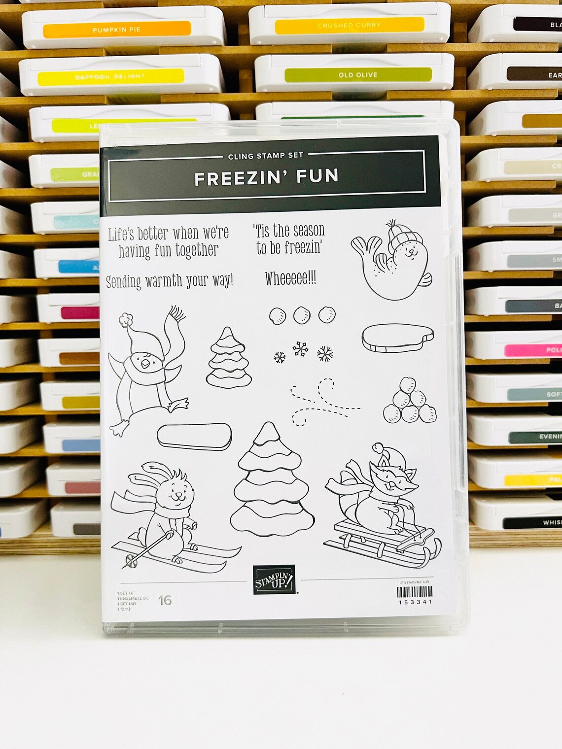 RARE Freezin Fun Stampin up Bundle | Cling Stamp Set | Christmas Stamp ...