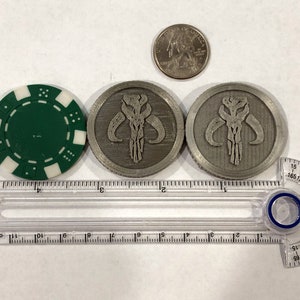 Star Wars Mandalorian Mythosaur Coins weighted & Double-sided - Etsy