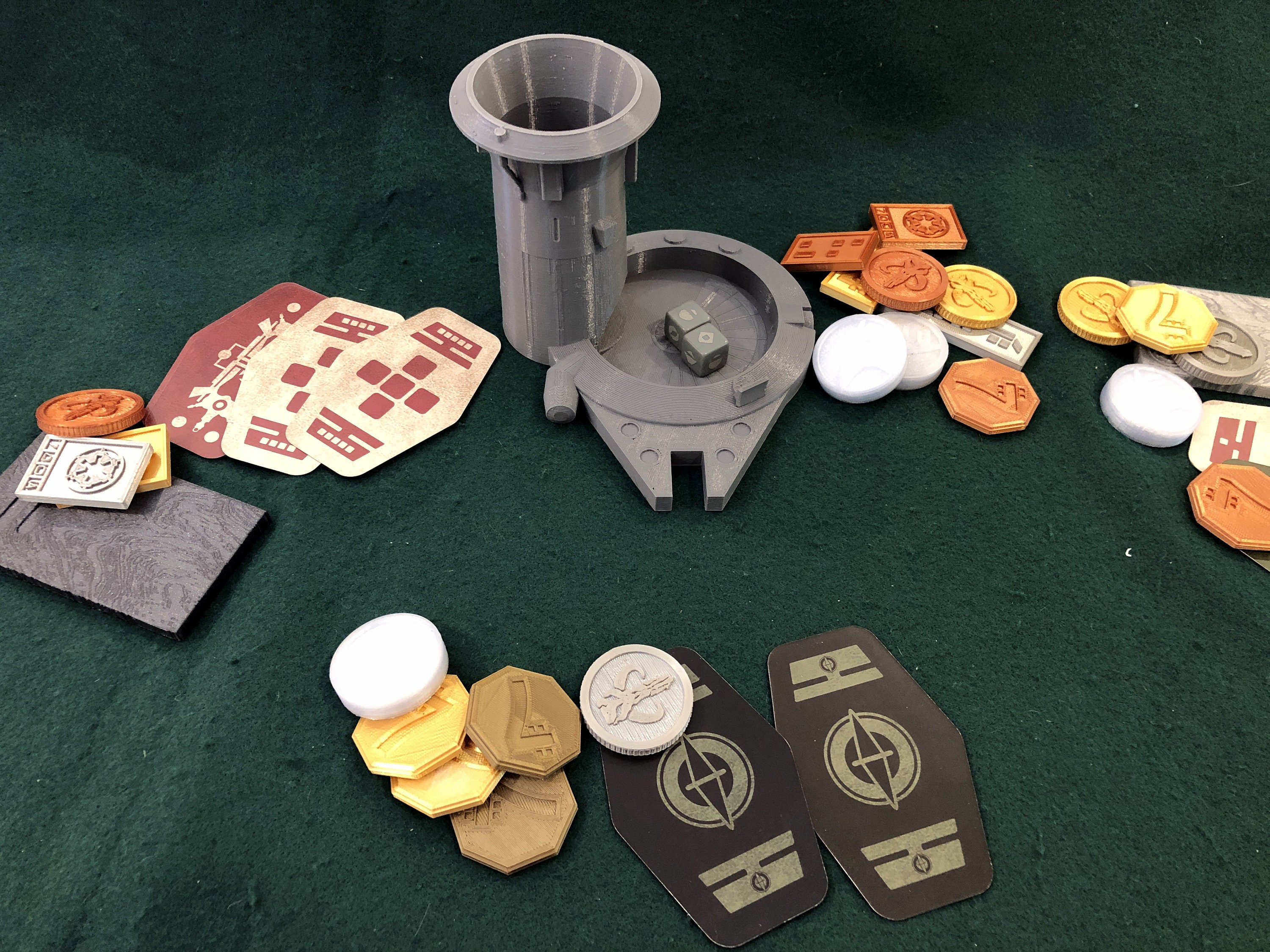 Star Wars Dice Tower: Millennium Falcon at Black Spire Outpost | Etsy